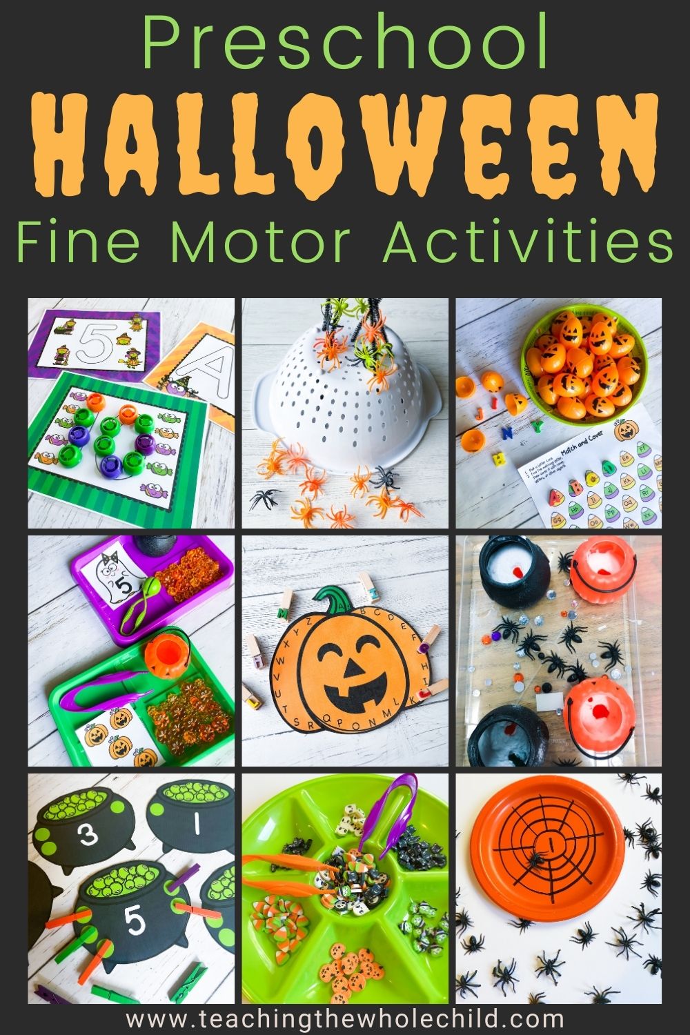 Fine Motor Halloween Activities for Preschool